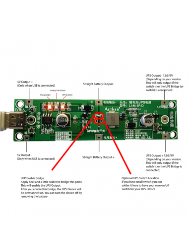 12V Lithium Battery Step Up Module