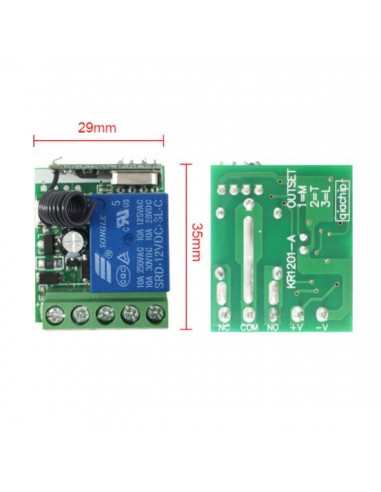 1 Channel 12V 433MHz Wireless Relay Module