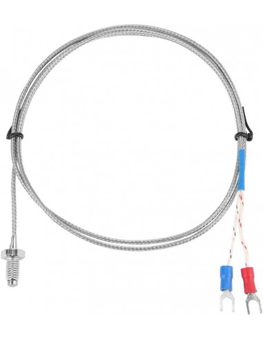 M6 K-Type Thermocouple Temperature Sensor with 1m Metal Cable