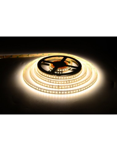 5m Warm White High-Lumen LED Strip (24V, 17W, 126 LEDs/m)