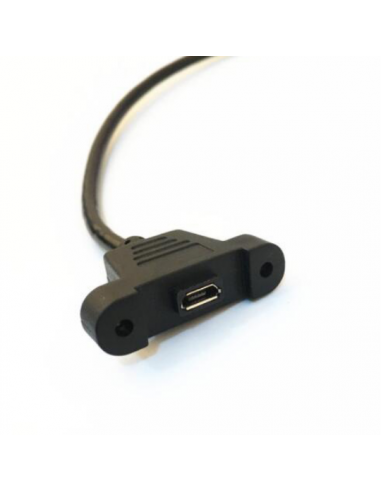 Micro USB Male to Micro USB Female Extension Cable With screws Panel ...